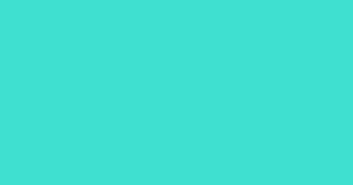 turquoise #40e0d0の色見本とカラーコード - 原色大辞典