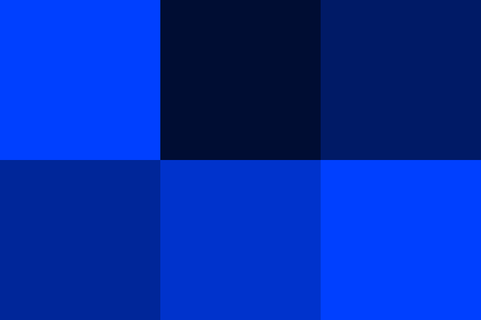 #0040ffの配色パターン 色の組み合わせ- 原色大辞典