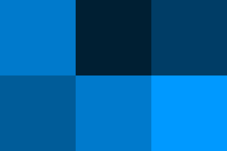 #007accの配色パターン 色の組み合わせ- 原色大辞典