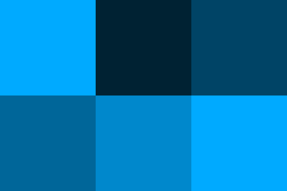 #00aaffの配色パターン 色の組み合わせ- 原色大辞典