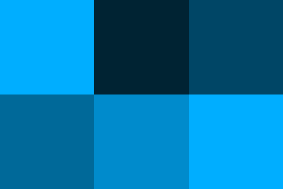 #00aeffの配色パターン 色の組み合わせ- 原色大辞典