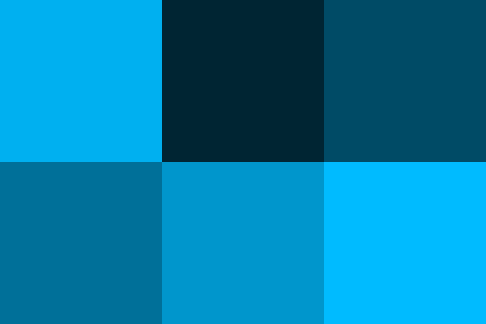 #00b0f0の配色パターン 色の組み合わせ- 原色大辞典