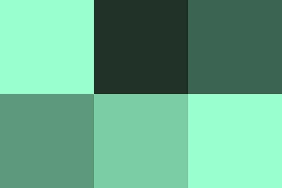 #99ffccの配色パターン 色の組み合わせ- 原色大辞典