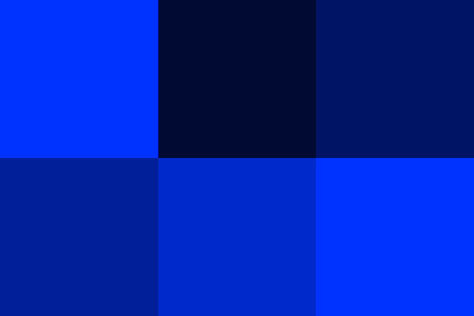 #0033ffの配色パターン 色の組み合わせ- 原色大辞典