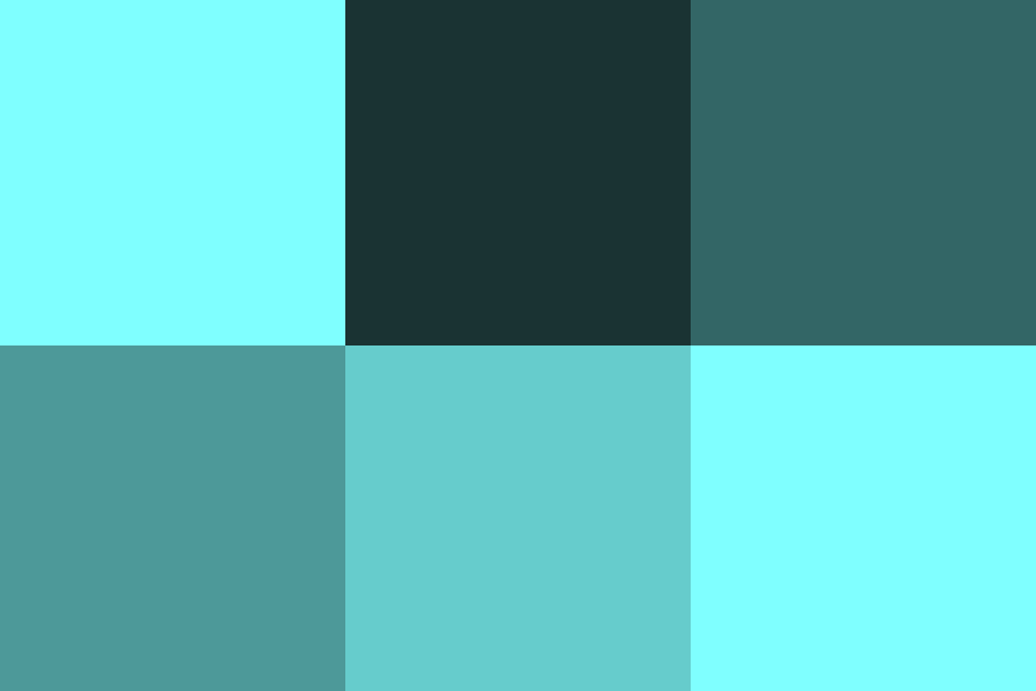 #7fffffの配色パターン 色の組み合わせ- 原色大辞典