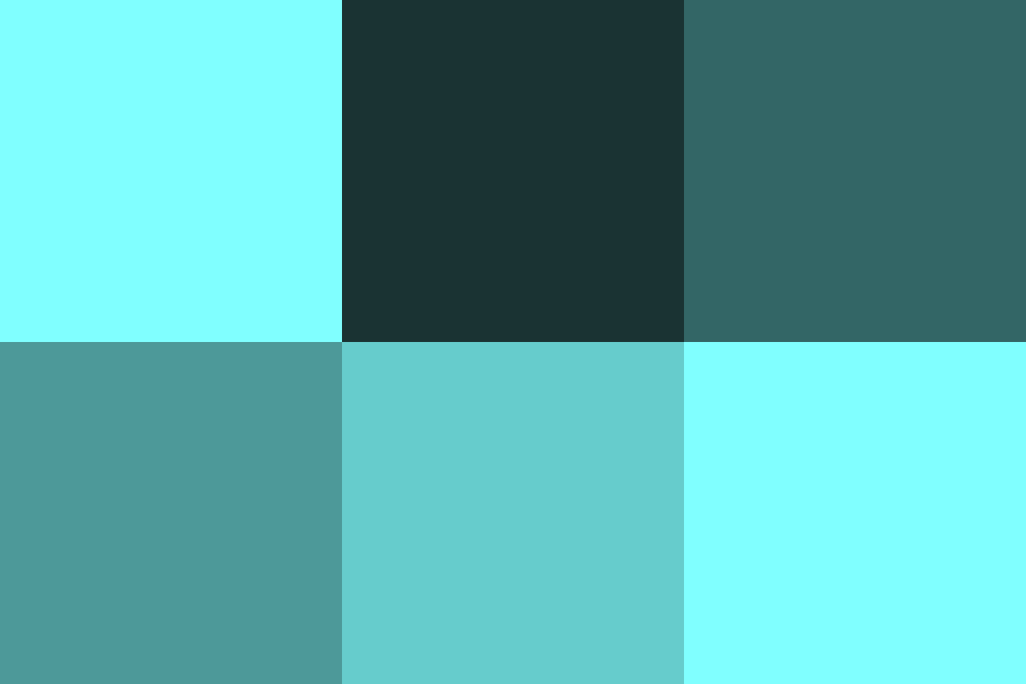 #80ffffの配色パターン 色の組み合わせ- 原色大辞典