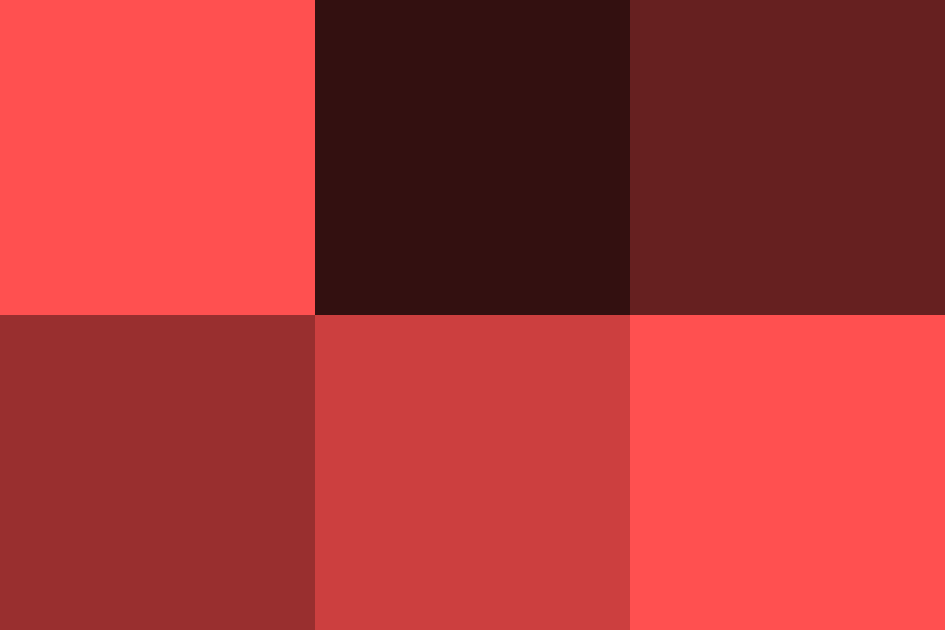 #ff5050の配色パターン 色の組み合わせ- 原色大辞典